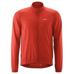 Windbreaker Gonso "Adventure Jacket Wind M", Herren, Gr. 5XL, ziegelrot, 90% Polyamid, 10% Polyester, Jacken Windbreaker, Herren Windjacke, leichte u. winddichte Fahrradjacke, geringes Packma&szlig;
