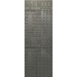 Fototapete ARCHITECTS PAPER "Made Of Steel", grau, B:1m L:2,8m, Vlies, Tapeten, Modern Tapete Stahloptik Panel Grau Silber 1,00m x 2,80m