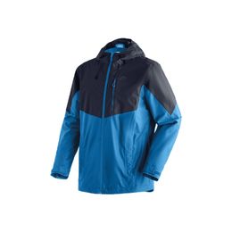 Regenjacke Maier Sports "Schlufterkopf M", Herren, Gr. 48, blau (dunkelblau), 100% Polyester, Jacken Regenjacke, Herren Jacke wasserdicht, moderner Windbreaker, Outdoorjacke, Reg. Fit