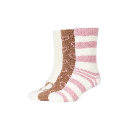 Kuschelsocken Camano "warm & cozy", Damen, Gr. 39-42, egret, Elasthan, Polyester, unifarben, elastisch, Socken, gestreift, gemustert, weich, w&auml;rmend