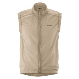 Funktionsweste Gonso "Adventure Vest Wind M", Herren, Gr. 3XL, cream, 90% Polyamid, 10% Polyester, Westen Funktionsweste, Herren Weste, leichte und winddichte Fahrradweste mit R&uuml;ckentasche