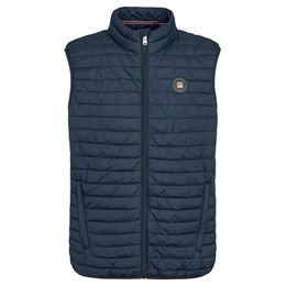 Kurzweste VINSON "VINSON Vest VMJaxon", Herren, Gr. S, schwarz sapphire, Obermaterial: 100% Nylon, Westen
