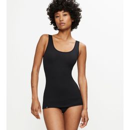 Shapinghemd Triumph "Trendy Sensation", Damen, Gr. S, N-Gr, schwarz, Single Jersey, Obermaterial: 87% Polyamid, 13% Elasthan (LYCRA), k&ouml;rpernah, tiefer Rundhals, Unterhemden, breite Tr&auml;ger, Shape-Effekt, tiefer Rundhals-Ausschnitt