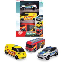Spielzeug-Auto DICKIE TOYS "SOS Team", silber (silber, blau), Spielzeugfahrzeuge, Kinder, Kunststoff, Spielzeug-Auto