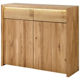 Kommode Home Affaire "Ambroise", braun, T:41cm, Sideboards, Kommode, inkl. LED-Beleuchtung