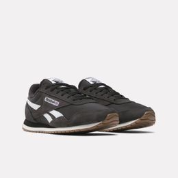 Sneaker Reebok CLASSIC "CLASSIC AZ", Damen, Gr. 44, washed schwarz, schwarz, chalk, Leder, Synthetik, Textil, Schuhe Sneaker