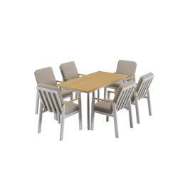 RICHLY Gartenm&ouml;bel Dining Set &raquo;Perugia&laquo;, inkl Polster (6-Sitzer, Warmwei&szlig;) 100396721001