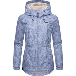 Outdoorjacke Ragwear "&Uuml;bergangsjacke Dankka Spring", Damen, Gr. M, blau, Obermaterial: 100% Polyester PES. Obermaterial: Futter: 100% Polyester PES., Jacken Outdoorjacke