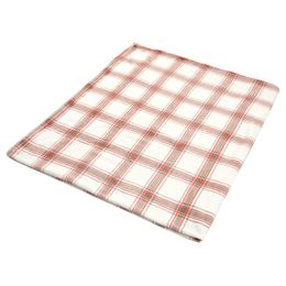 Livarno&reg; Kuscheldecke 250gsm 180 x 220 cm (beige/rot) 100395643001