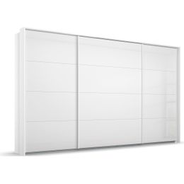 Schwebet&uuml;renschrank Rauch "Kleiderschrank Schrank Garderobe OTELI inkl. 3 Innenschubladen", wei&szlig; (wei&szlig;, hochglanz wei&szlig;), B:323cm H:214cm T:68cm, Holzwerkstoff, Schr&auml;nke, Schwebet&uuml;renschrank, inkl. Passepartout optional mit Beleuchtung MADE IN GERMANY