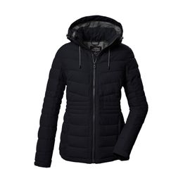 Steppjacke Killtec "KOW 10 WMN QLTD JCKT", Damen, Gr. 42, schwarz, Obermaterial: 100% Polyester;Futter: 100% Polyester;F&uuml;llung: 100% Polyester, Jacken Steppjacke, Damenjacke: abnehmbare Kapuze, wasserabweisend, atmungsaktiv