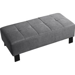 Sitzhocker Alina "Royce", grau (anthrazit xbo 9), B:126cm H:41cm T:61cm, Struktur fein XBO (100% Polyester), Hocker, Sitzhocker, 126 cm breit und 61 cm tief