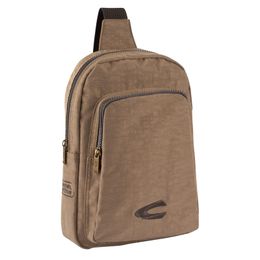 Cityrucksack Camel Active "Journey", Gr. B/H/T: 21cm x 28cm x 9cm, beige (natur), Nylon, aufgeraut, bestickt, clean, unifarben, Rucks&auml;cke Cityrucksack, vielseitiger Begleiter aus robustem Nylon und mit leichtem Gewicht