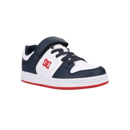 Sneaker DC Shoes "Manteca 4 V Sn", Jungen, Gr. 6(37), wei&szlig; (wei&szlig;, navy, rot), Obermaterial:100% Synthetik;, Schuhe Sneaker