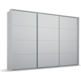 Schwebet&uuml;renschrank Rauch "Kleiderschrank Schrank Garderobe OTELI inkl. 3 Innenschubladen", grau (seidengrau), B:278cm H:233cm T:68cm, Holzwerkstoff, Schr&auml;nke, Schwebet&uuml;renschrank, inkl. Passepartout optional mit Beleuchtung MADE IN GERMANY