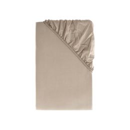 Livarno Home Perkal-Spannbettlaken, 140-160 x 200 cm (Beige) 100393238001
