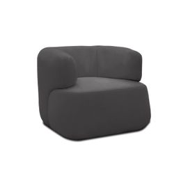 Domo 2-Sitzer Sofa / Sessel &raquo;Calais&laquo;, im modernen Design (Sessel, 90 x 86 cm, Dunkelgrau) 100393772002