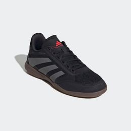 Fu&szlig;ballschuh adidas Performance "PREDATOR LEAGUE KIDS IN", Kinder, Gr. 38, schwarz (core schwarz, grau four, lucid rot), Synthetik, Schuhe Fu&szlig;ballschuh, f&uuml;r Halle und Stra&szlig;e, f&uuml;r Kinder & Jugendliche