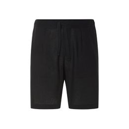 esmara Men Herren Shorts mit Leinen (Schwarz, XL (56/58)) 100390911004
