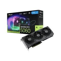 Pny Technologies GeForce RTX 5060 ARGB Triple Fan OC, Grafikkarte DLSS 4, 3x DisplayPort, 1x HDMI 2.1