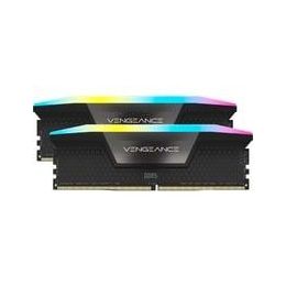 Corsair DIMM 32 GB DDR5-6000 (2x 16 GB) Dual-Kit, Arbeitsspeicher schwarz, CMH32GX5M2E6000C36, Vengeance RGB, INTEL XMP