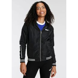 Blouson Lonsdale "MERIDEN", Damen, Gr. S, schwarz, Obermaterial: 100% Polyester, unifarben, Rippb&uuml;ndchen, Jacken Blouson