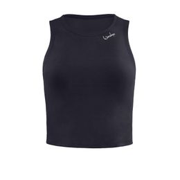 Tanktop WINSHAPE "AET136C", Damen, Gr. L, schwarz, 85% Polyester, 15% Elasthan, Rundhals, Tops Tanktop, Functional Comfort