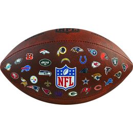 Football Wilson "NFL THROWBACK FB 32 TEAM LOGO", braun, B&auml;lle, Kinder, Synthetik, Football