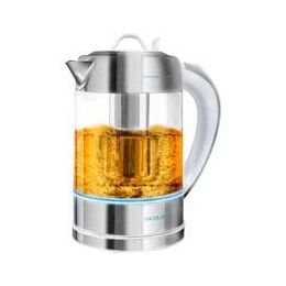 Cecotec ThermoSense 370 Clear Electric Kettle, Wasserkocher edelstahl/transparent, 2.200 Watt, 1,7 Liter
