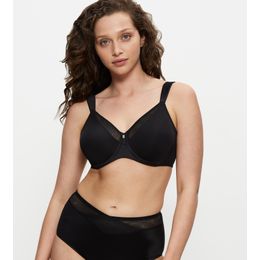 Minimizer-BH Triumph "True Shape Sensation", Damen, Gr. 95, Cup G, schwarz, Jersey, Obermaterial: 65% Polyamid, 26% Elasthan (LYCRA), 9% Polyester, BHs Minimizer-BH, verkleinert die Brust optisch um eine Cup-Gr&ouml;&szlig;e