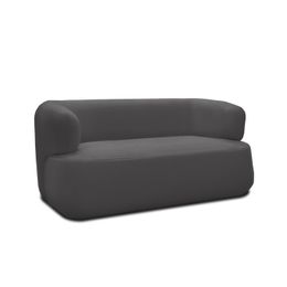 Domo 2-Sitzer Sofa / Sessel &raquo;Calais&laquo;, im modernen Design (2 Sitzer, 160 x 86 cm, Dunkelgrau) 100393772004