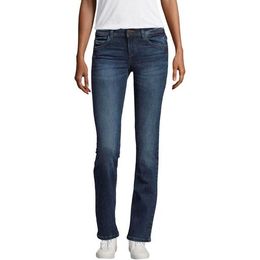 Straight-Jeans Tom Tailor "Alexa - Straight", Damen, Gr. 28, L&auml;nge 34, blau (mid stone wash), Denim/Jeans, Obermaterial: 98% Baumwolle, 2% Elasthan, unifarben, gerade lang, Jeans Straight-Jeans, in 5-Pocket-Form