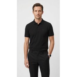 Poloshirt BOSS Green "Pio", Herren, Gr. S, schwarz, Jersey, Obermaterial: 100% Baumwolle, unifarben, regular fit normal, hoch geschlossener Ausschnitt, eingesetzt B&uuml;ndchen, Shirts, mit Polokragen