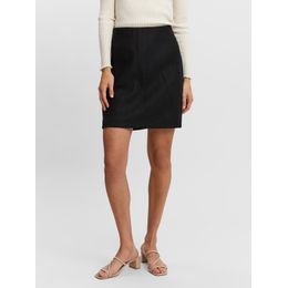 V&eacute;ro Moda Minirock VERO MODA "VMFORTUNEALLISON HW SHORT SKIRT GA NOOS", Damen, Gr. S (36), schwarz, Web, Obermaterial: 100% Polyester, unifarben, sehr figurbetont kurz, R&ouml;cke Minirock
