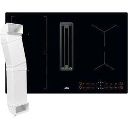 AEG CCE84543CB, Autarkes Kochfeld schwarz, ComboHob mit integriertem Dunstabzug