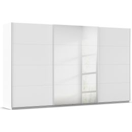 Schwebet&uuml;renschrank OTTO HOME "Kleiderschrank Schrank Schlafzimmerschrank Garderobe AGORDO", wei&szlig; (alpinwei&szlig;, griffleisten alufarbig), B:360cm H:210cm T:62cm, Holzwerkstoff, Schr&auml;nke, Schwebet&uuml;renschrank, Top Innenausstattung, in 4 Breiten und 2 H&ouml;hen MADE IN GERMANY, Topseller