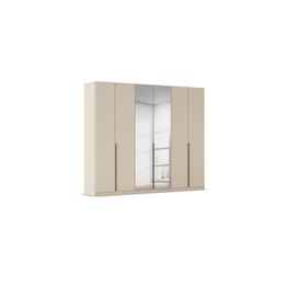 Rauch ORANGE Dreht&uuml;renschrank Alabama mit Spiegel (Premium-Zubeh&ouml;r, Beige-Champagner, Griffe Grau, 271 x 210 cm) 100399444082
