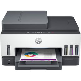 HP Multifunktionsdrucker "Smart Tank 7605", grau (grau, wei&szlig;), B:42,75cm H:41cm T:28,4cm, Drucker, Ohne Patronen, kompromisslos und bis 3 Jahre Tinte im Lieferumfang., Multifunktionsdrucker