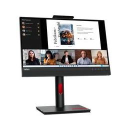 Lenovo ThinkCentre Tiny-In-One 22 Gen5 Touch, LED-Monitor 55 cm (21.5 Zoll), schwarz, FHD, IPS, Webcam, Touchpanel