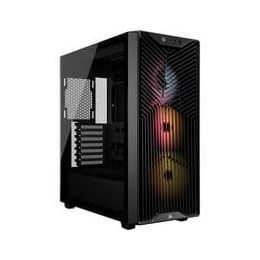 Corsair 3200D RS ARGB Black, Tower-Geh&auml;use schwarz, Tempered Glass