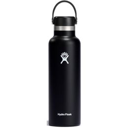 Trinkflasche Hydro Flask "STANDARD FLEX CAP", schwarz, 621ml, Edelstahl, Trinkflaschen, Trinkflasche, TempShield&trade;-Isolierung