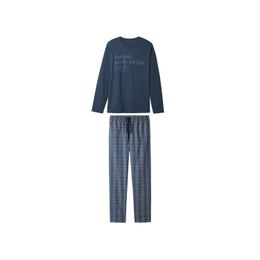 esmara Men Herren Pyjama (Karo/navy, S (44/46)) 100394240001