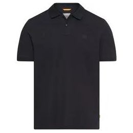 Poloshirt Camel Active, Herren, Gr. 3XL, schwarz navy, Piqu&eacute;, Obermaterial: 100% Baumwolle, bestickt, unifarben, normal h&uuml;ftbedeckend, Rundhals, B&uuml;ndchen, Shirts, mit Stickerei auf der Brust
