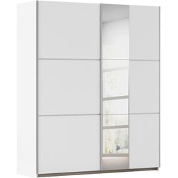 Schwebet&uuml;renschrank Rauch "Kleiderschrank Schrank Garderobe TOPSELLER ASTANA", wei&szlig; (alpinwei&szlig;), B:175cm H:210cm T:59cm, Holzwerkstoff, Schr&auml;nke, Schwebet&uuml;renschrank, mit 3 Spiegelelementen, Metallgriffleisten alufarbig MADE IN GERMANY