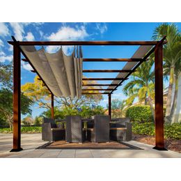 Paragon Outdoor USA USA Pavillon Florida/ Florenz (Chilean Ipe Braun, 350x350x235cm) 100332479003
