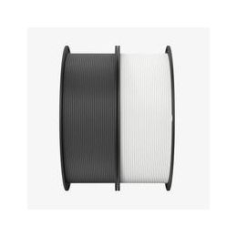CREALITY Ender-PLA Filament Value Pack Wei&szlig;/Grau, 3D-Filament 2 kg, 1,75 mm, auf 2 Rollen