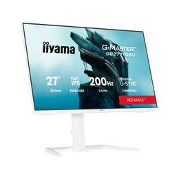 iiyama G-Master GB2771QSU-W1 Red Eagle, Gaming-Monitor 68.5 cm (27 Zoll), wei&szlig; (matt), QHD, Fast-IPS, HDMI, DP, G-Sync komp., USB-Hub, 200Hz Panel