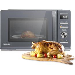 Toshiba Mikrowelle "MW3-AG25PFI (MG)", grau (morandi grau), B:36,5cm H:46,9cm T:28cm, Mikrowellen, mit Grill, Mikrowelle