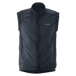 Funktionsweste Gonso "Adventure Vest Wind M", Herren, Gr. S, nachtblau, 90% Polyamid, 10% Polyester, Westen Funktionsweste, Herren Weste, leichte und winddichte Fahrradweste mit R&uuml;ckentasche