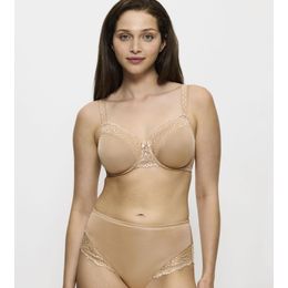 Minimizer-BH Triumph "Ladyform Soft", Damen, Gr. 85, Cup E, beige (smooth natur), Microtouch, Obermaterial: 43% Polyamid, 40% Polyester, 17% Elasthan, leicht gl&auml;nzend, unifarben, BHs Minimizer-BH, verkleinert die Brust optisch um eine Cup-Gr&ouml;&szlig;e